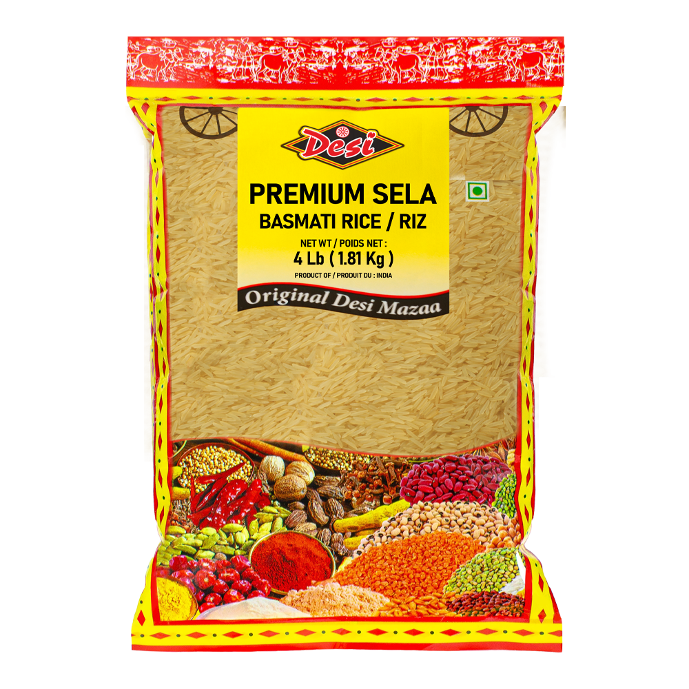 RICE PREMIUM SELA BASMATI [DESI], 4Lb — ITNFoodcorp