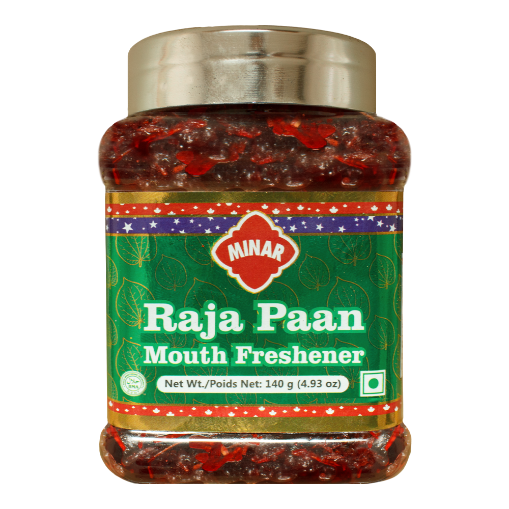 MOUTH FRESHNR [MINAR] RAJA PAN IN JAR S.ST CAP, 140g — ITNFoodcorp